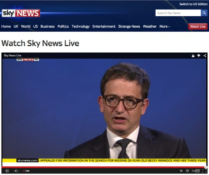 Alex Carruthers interviewed on Sky News - Hughes Fowler Carruthers